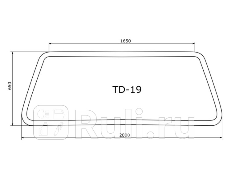 Уплотнитель лобового стекла (SAT) для Ждут решения TD-19 - купить в ...
